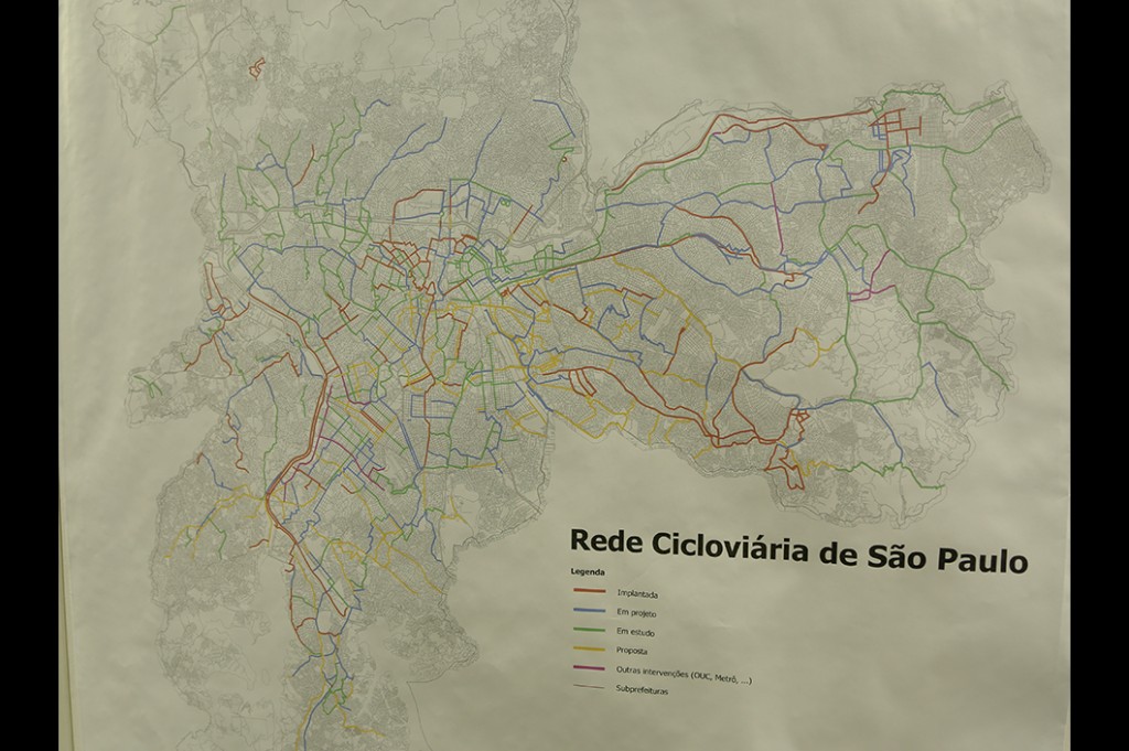 Prefeitura de SP apresenta mapa completo de ciclovias