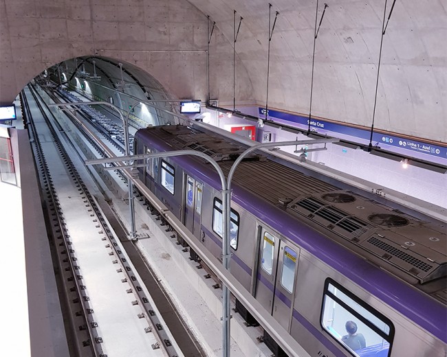 Metrô divulga fotos das obras na Linha 5-Lilás - Via Trolebus
