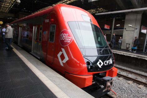 Mapa mostra Linha 7 da CPTM com ponto final em Barra Funda