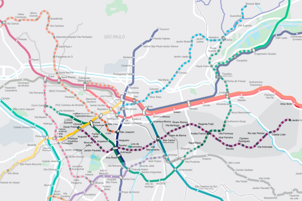 Confira o novo traçado da Linha 16-Violeta do Metrô (Oscar Freire-Cid ...