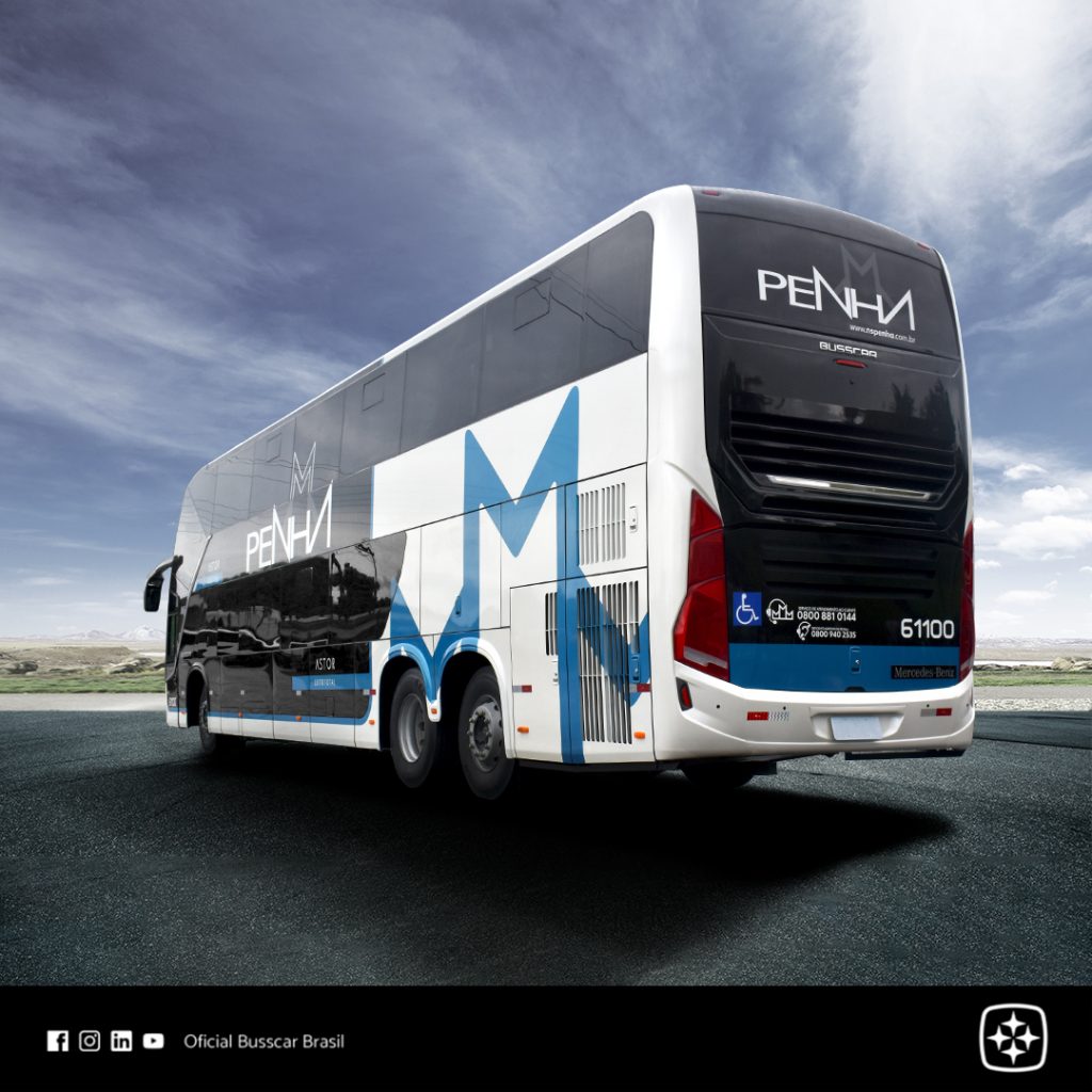 Busscar entrega novos ônibus para a Nossa Senhora da Penha