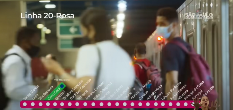Vídeo volta a mostrar novo traçado da Linha 20-Rosa do Metrô