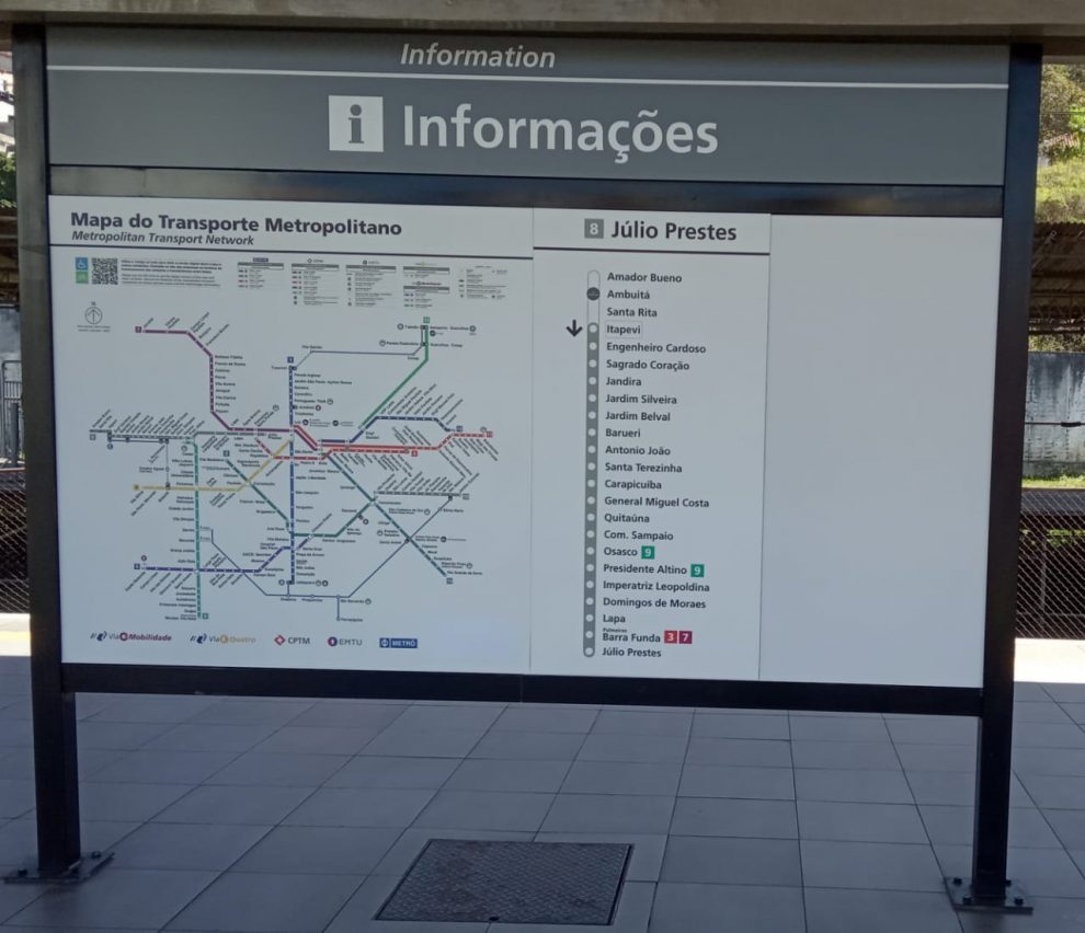 Estação Itapevi tem nova comunicação visual