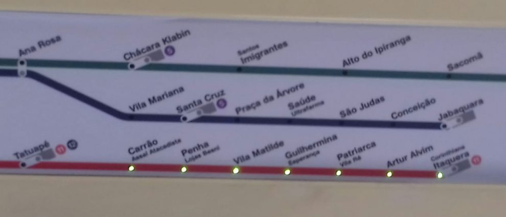 Metrô atualiza mapa de trem da Linha 3-Vermelha