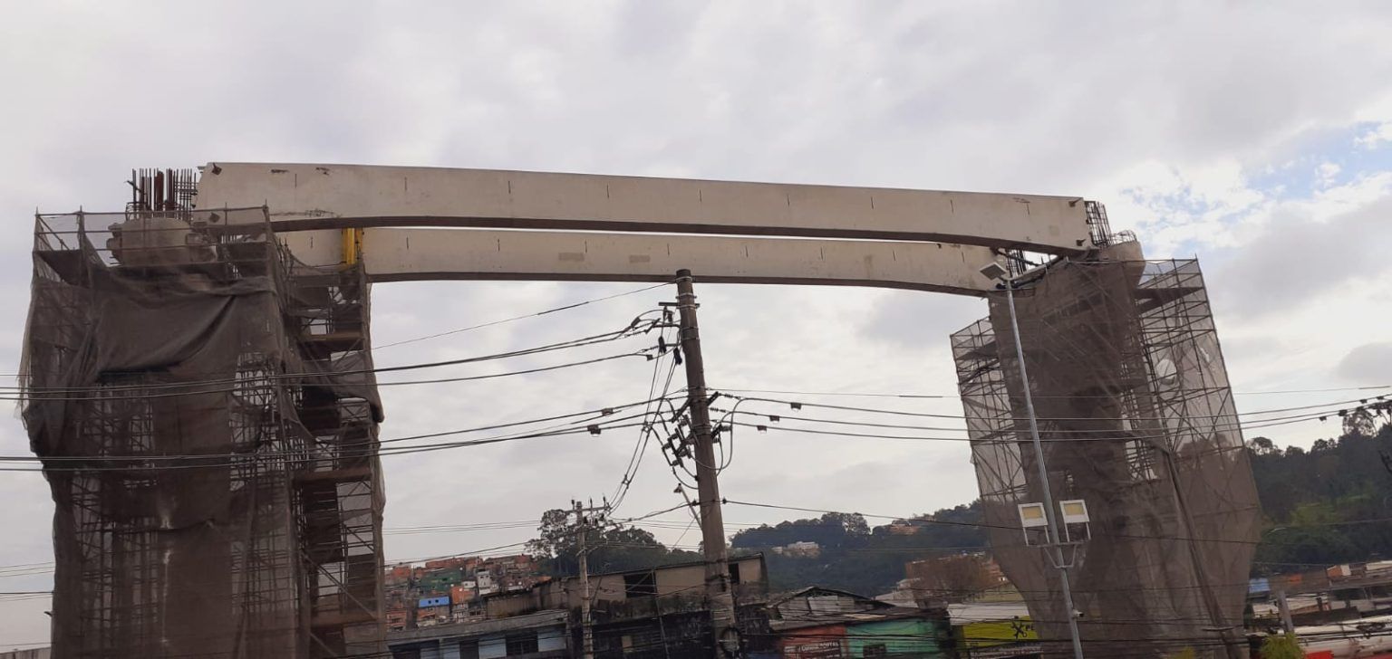 Via do monotrilho ganha forma na Av. Ragueb Chohfi