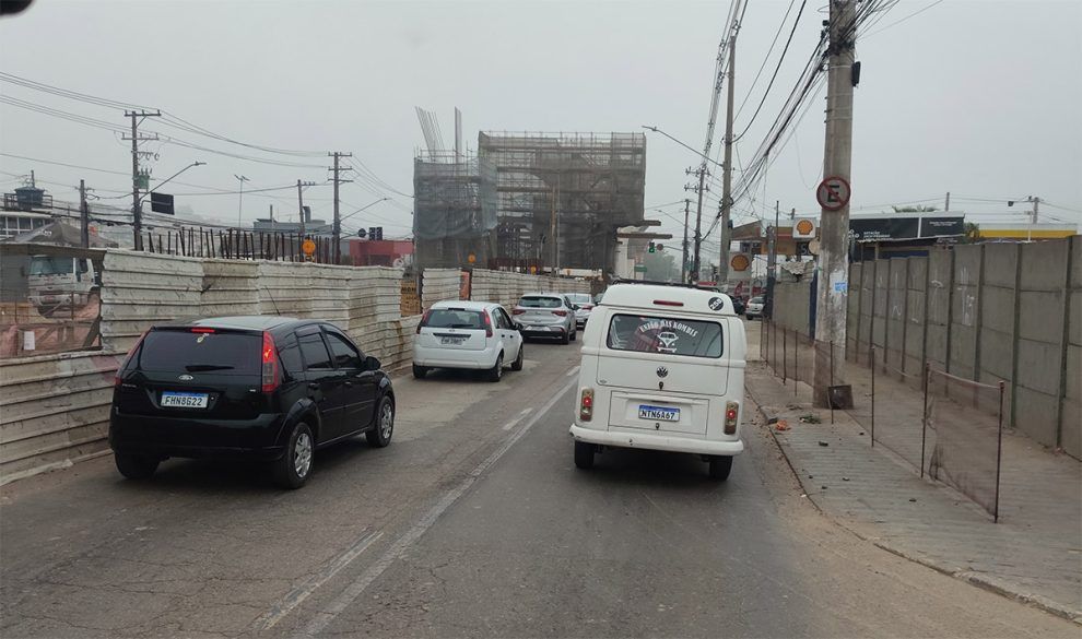 Obras do monotrilho mudam a paisagem na Avenida Ragueb Chohfi