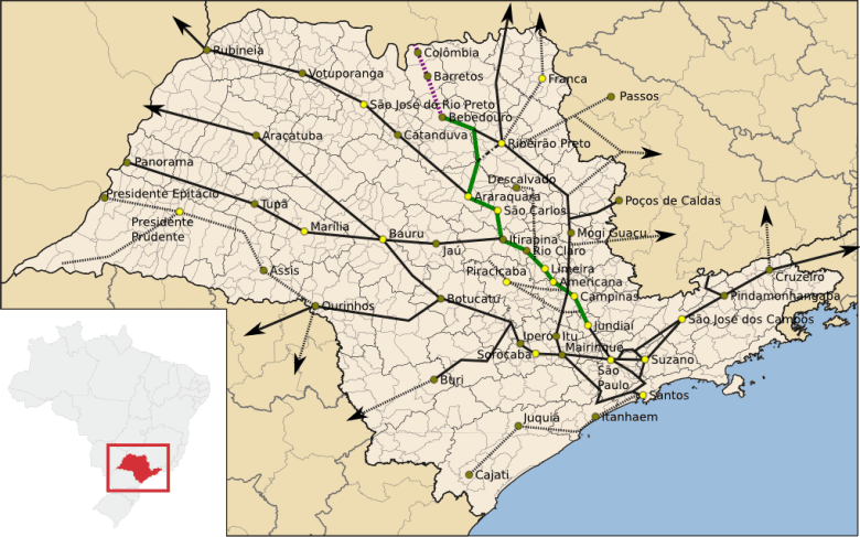 Conheça os 7 projetos de Trem Intercidades no Estado de SP
