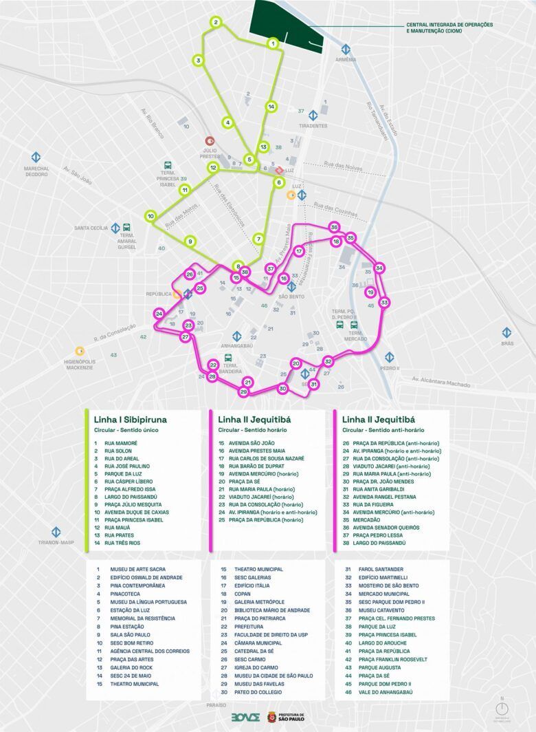 Entenda como serão as duas linhas de VLT no centro de SP